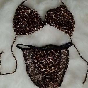 None | Swim | Leopard Loincloth Flap S Bikini | Poshmark